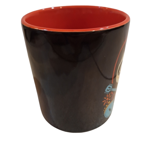 Disney | Dining | Disney Pixar Coco Black Coffee Mug Cup Red Inside ...